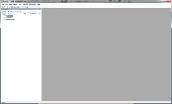 WCF-SQL Adapter Stored Procedure : SQL Azure